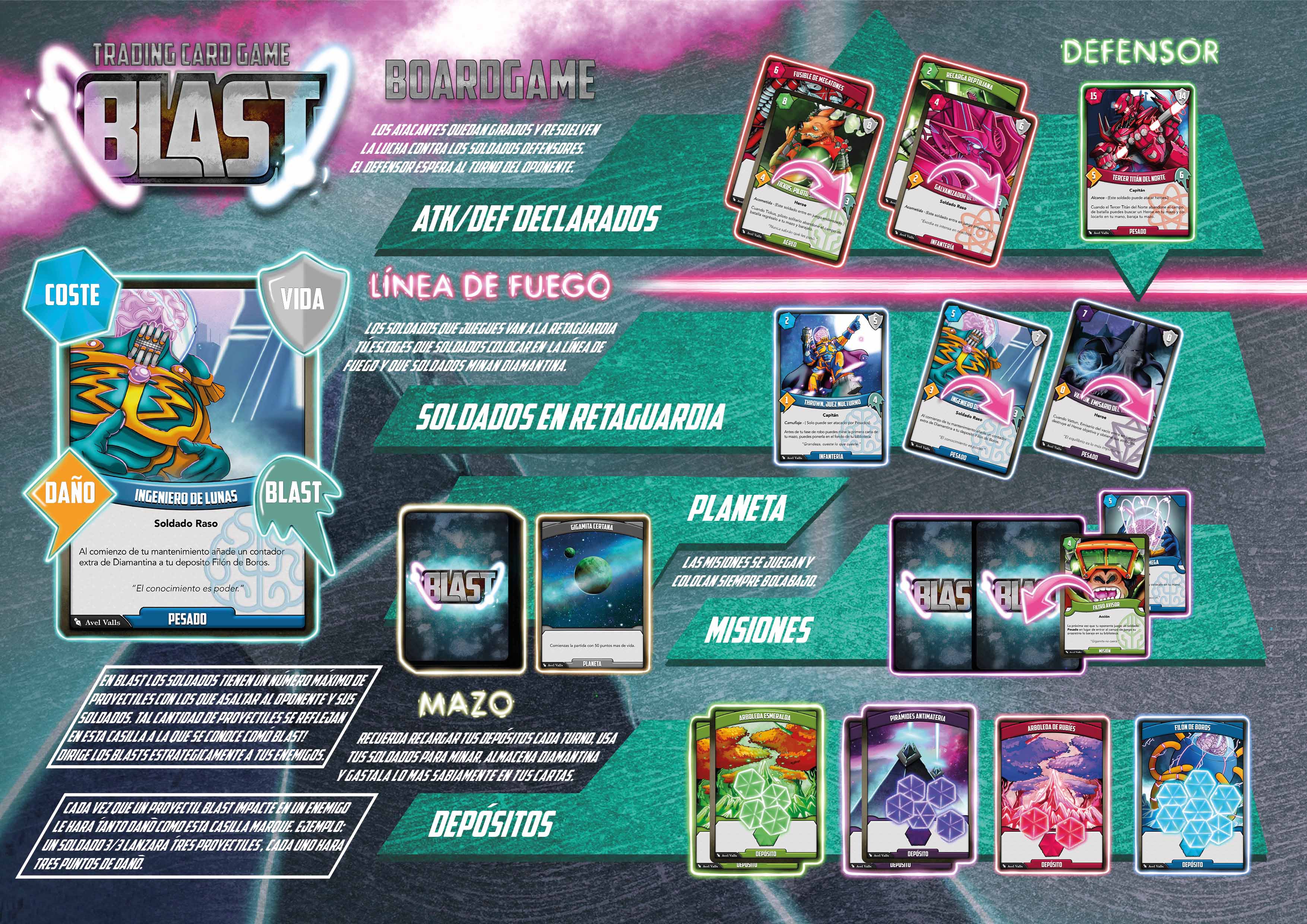 Blast Trading Card Game By Abel Valls Creative Work